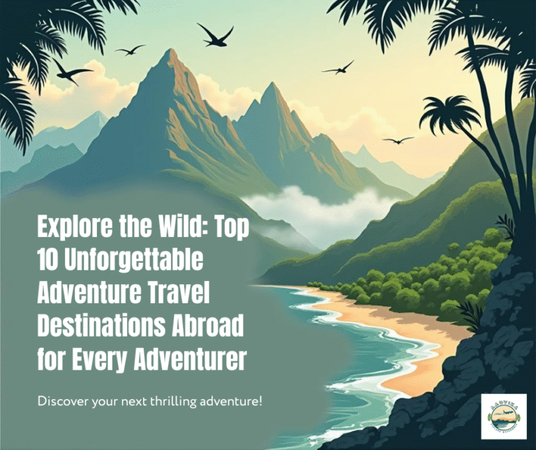Top 10 Unforgettable Adventure Travel Destinations Abroad: Explore the ...